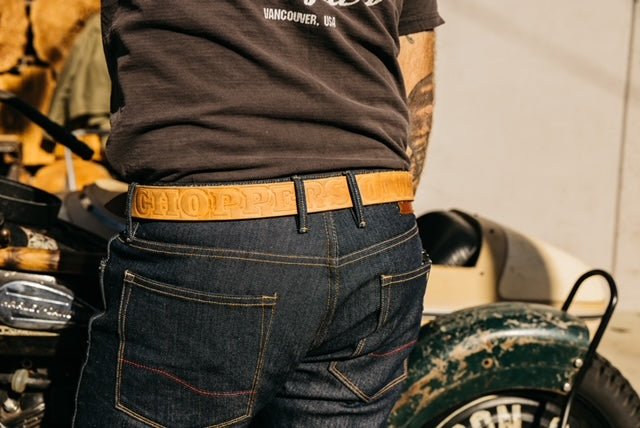 NEW!!! "Choppers Only" U.S. made leather belts - Nash Motorcycle X Cho