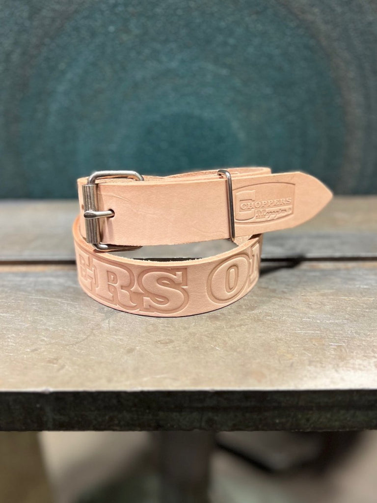 NEW!!! "Choppers Only" U.S. made leather belts - Nash Motorcycle X Cho