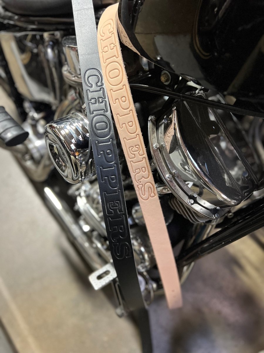 NEW!!! "Choppers" U.S. made leather belts - Nash Motorcycle X Choppers